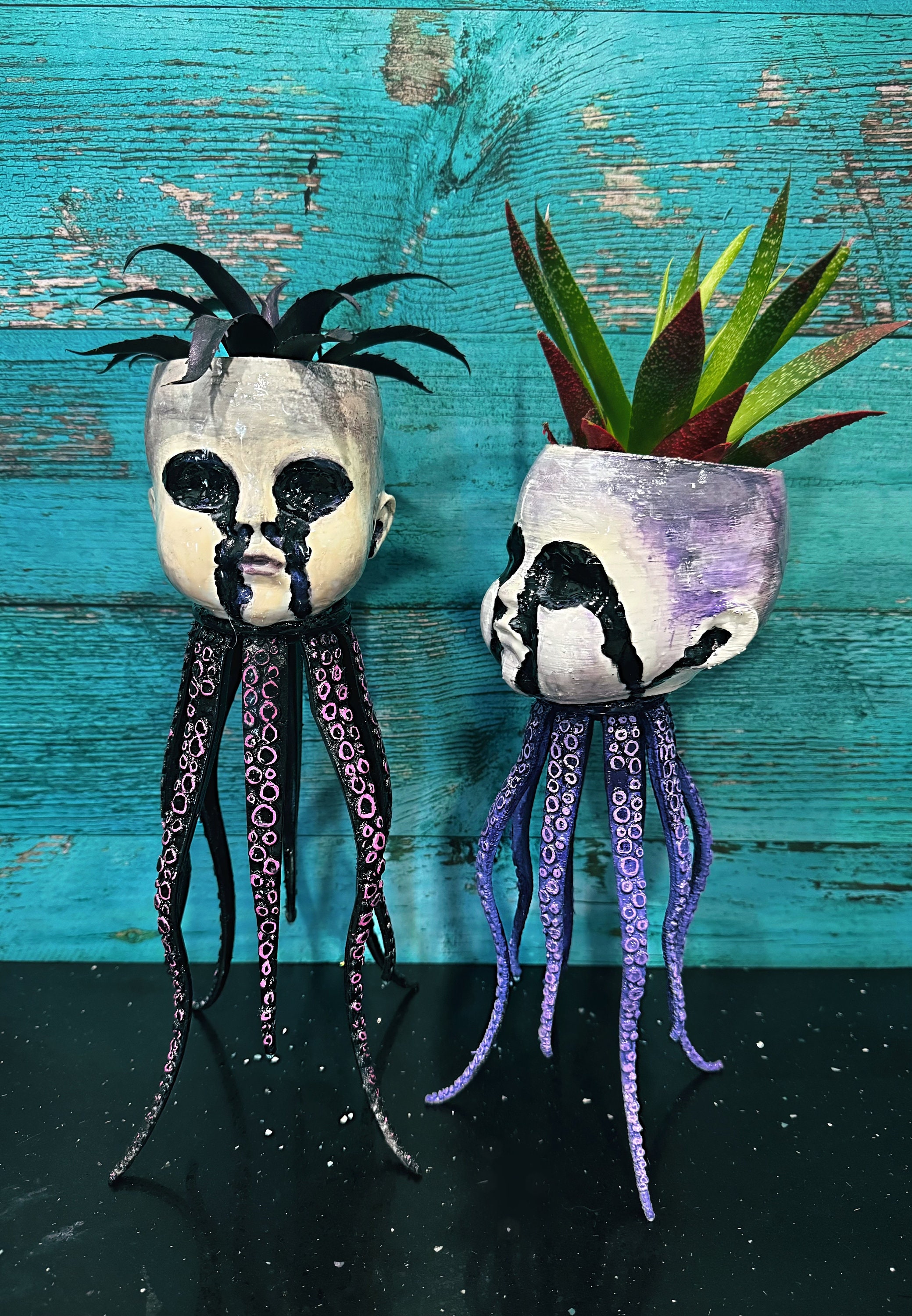 Baby Head Octopus Planter, Creepy Baby, Creepy Doll Planter, Gothic ...