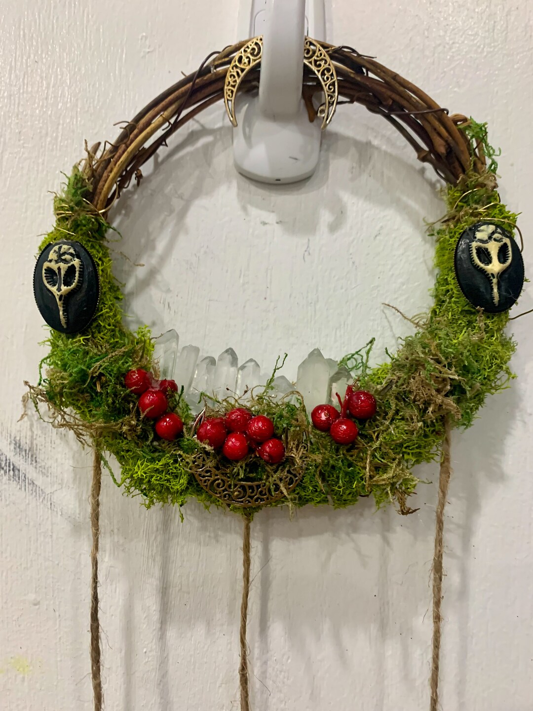 Witch's Wreath, Witch's Protection Bells, Crystal Wreath, Door ...