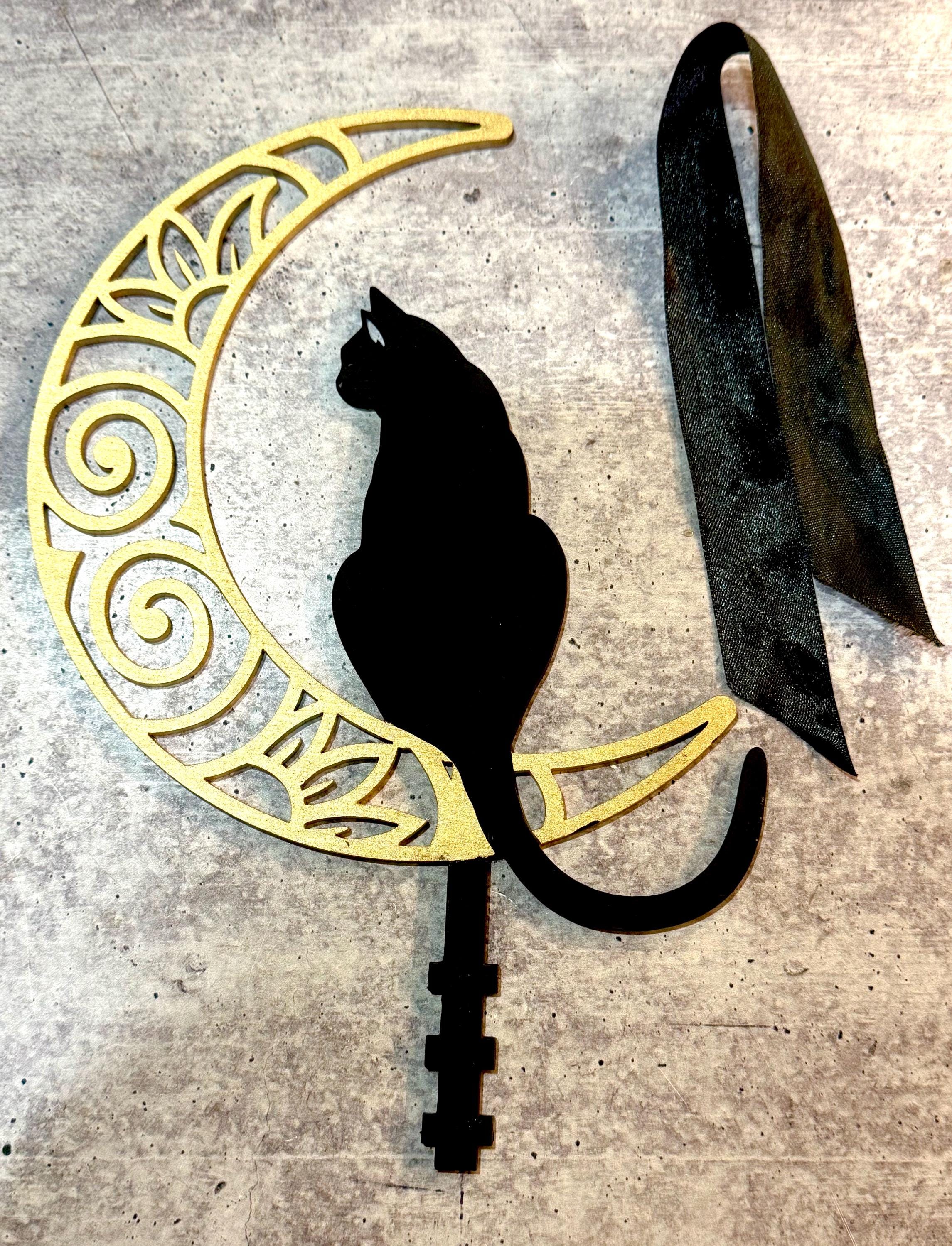Custom Cat Moon Tree Topper: Witchy Holiday Decor, Memorial Gift - Etsy