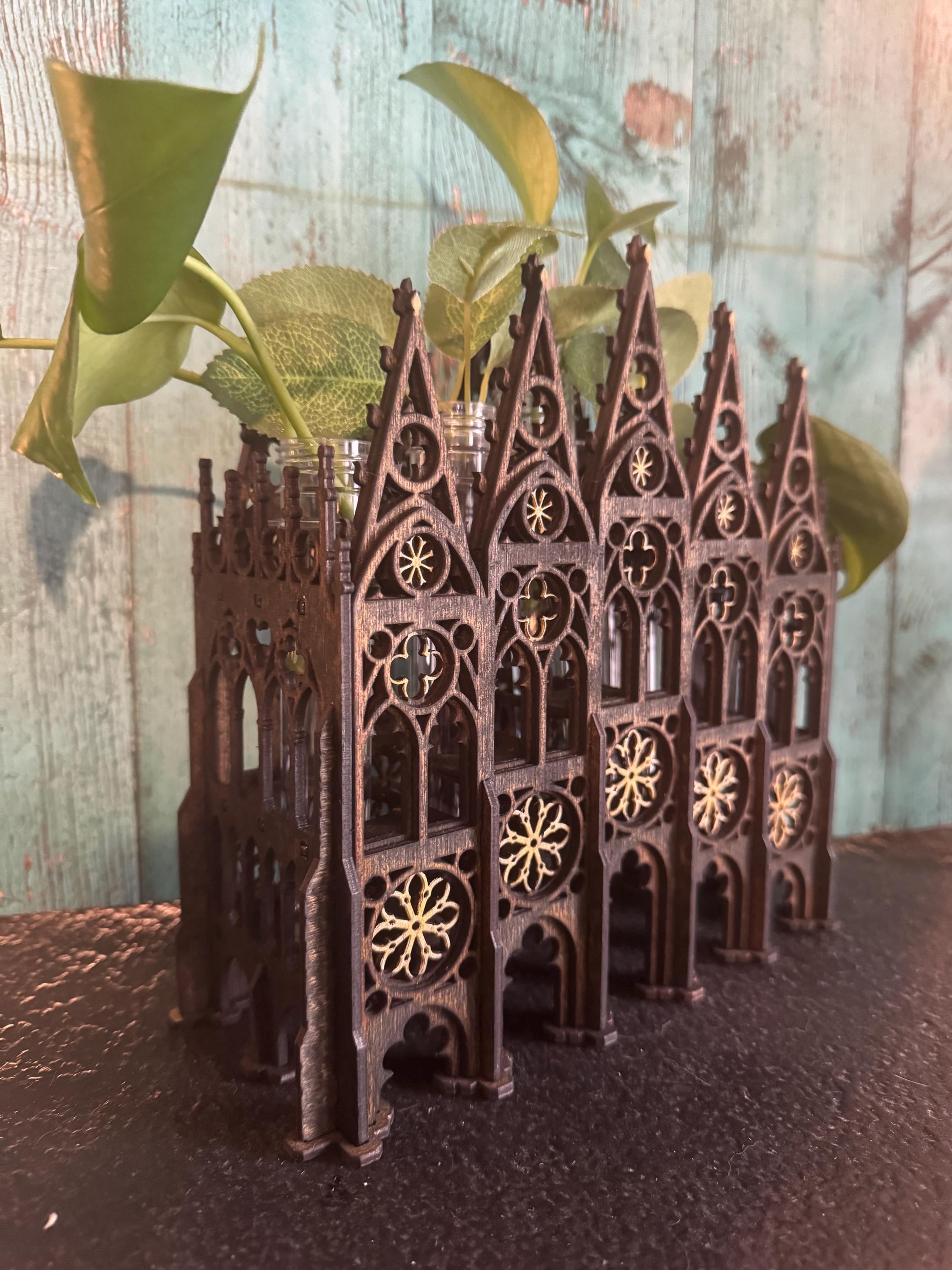Gothic Cathedral Propagation Station – 8x8 Planter, Dark Academia Decor ...