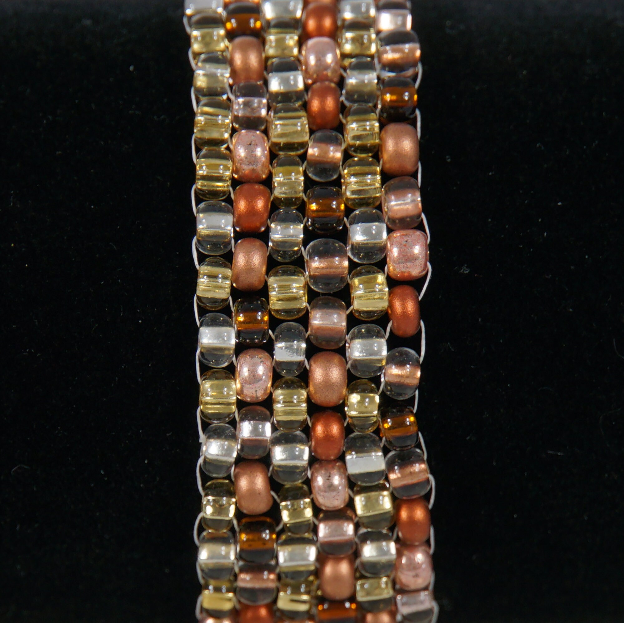 Metallic Copper & Amber Bracelet - Etsy UK