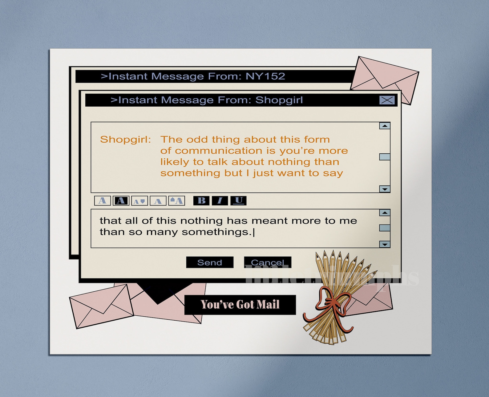 You've Got Mail, IM, Print, Modern, House, Decor, Instant Download - Etsy
