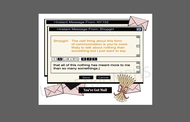 You've Got Mail, IM, Print, Modern, House, Decor, Instant Download - Etsy