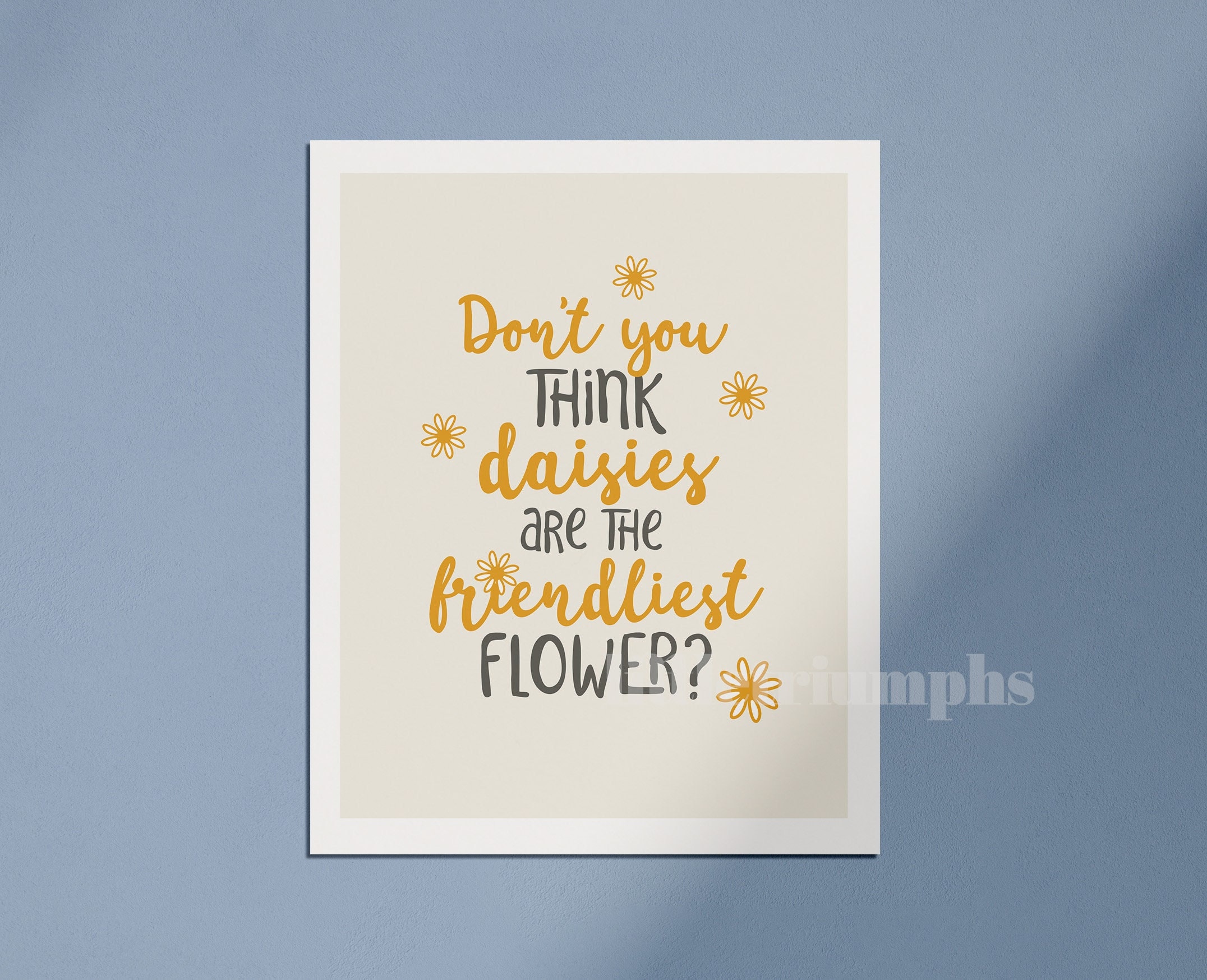 You've Got Mail, Daisies, Print, Modern, House, Decor, Instant Download ...