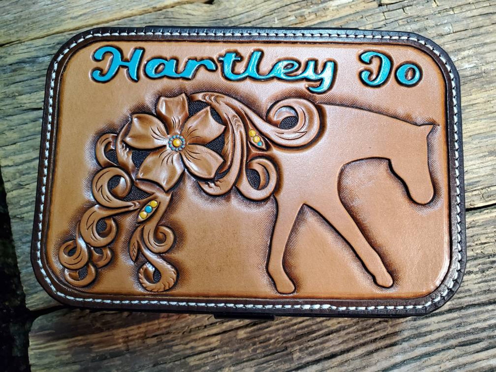 Hand Tooled Travel Jewelry Box Western Pleasure Highland - Etsy