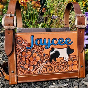 Custom Leather Livestock Show Number Harness - Etsy