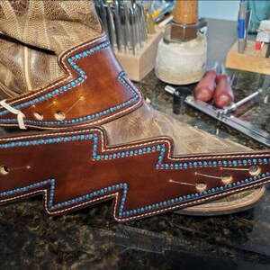Dove Wing Leather Spur Strap Pattern (digital Download) - Etsy