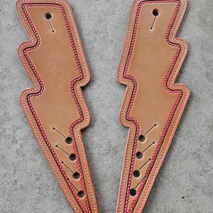 Custom Order Lightning Spur Straps, Choose Your Color Spur Straps, Dove ...