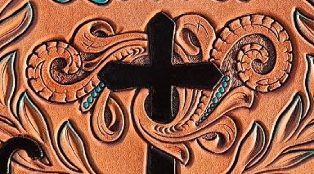 Leather Tooling Pattern, Cross Tooling Pattern, Leather Pattern - Etsy