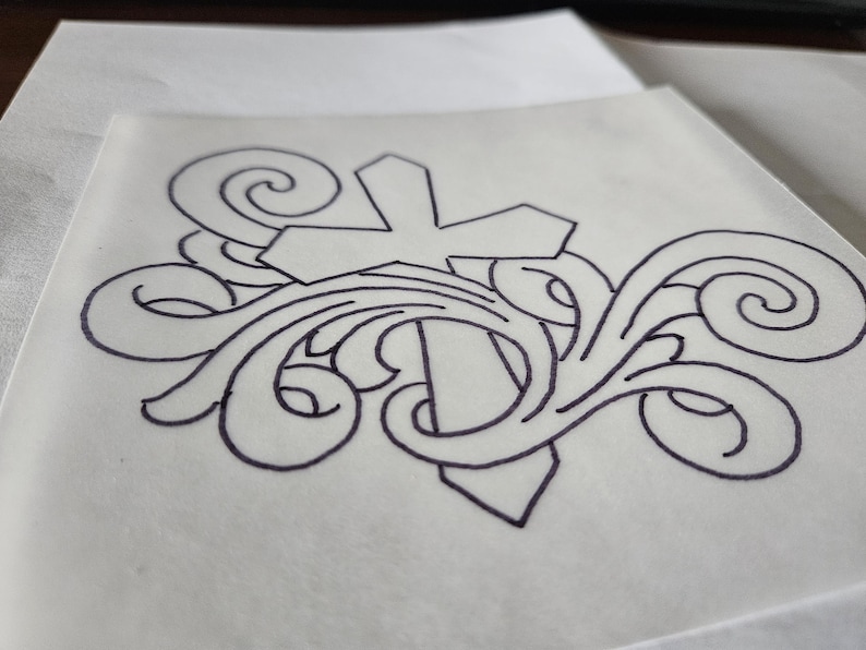 Cross Leather Tooling Pattern: Leatherwork Template - Etsy