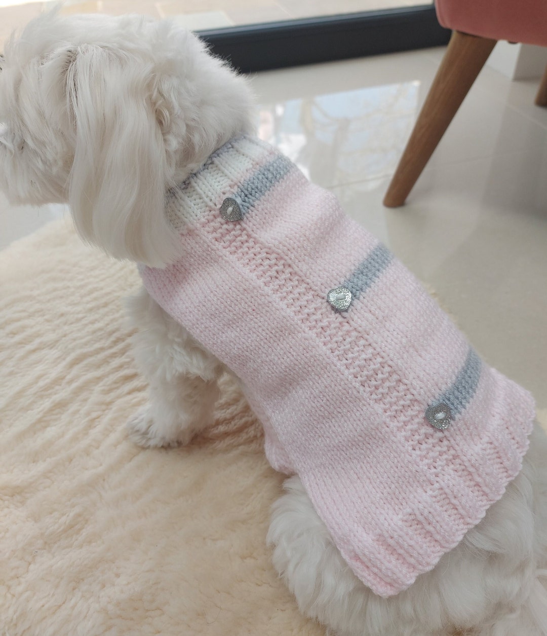 Dog Coat Knitting Pattern for Small Dog-instant PDF Download - Etsy