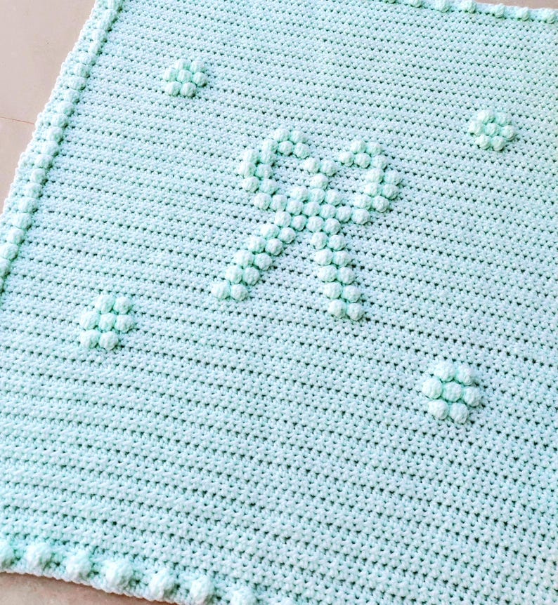 Aran Baby Blanket Crochet Pattern-bobble Baby Blanket Pattern-uk Terms ...