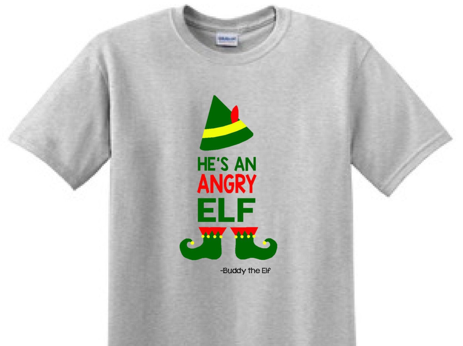 He's an Angry Elf Buddy the Elf T-shirt - Etsy