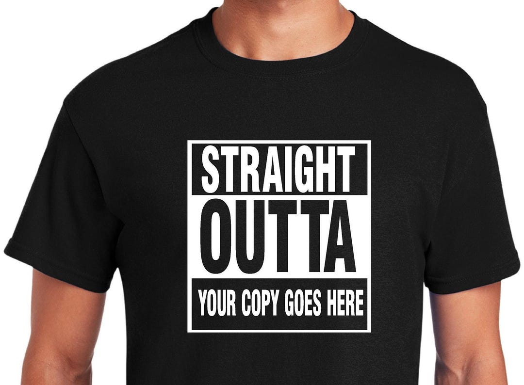 Straight Outta Personalized T-shirt, Straight Outta Personalized Shirt ...