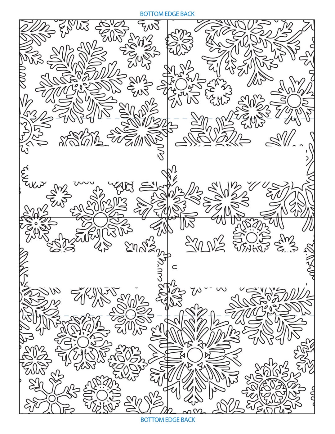 Place Cards or Name Cards to Print & Color! - Etsy