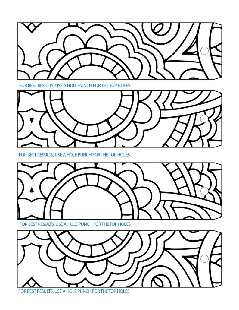 Bookmarks to Print and Color! 12 Designs You Will Love! - Etsy