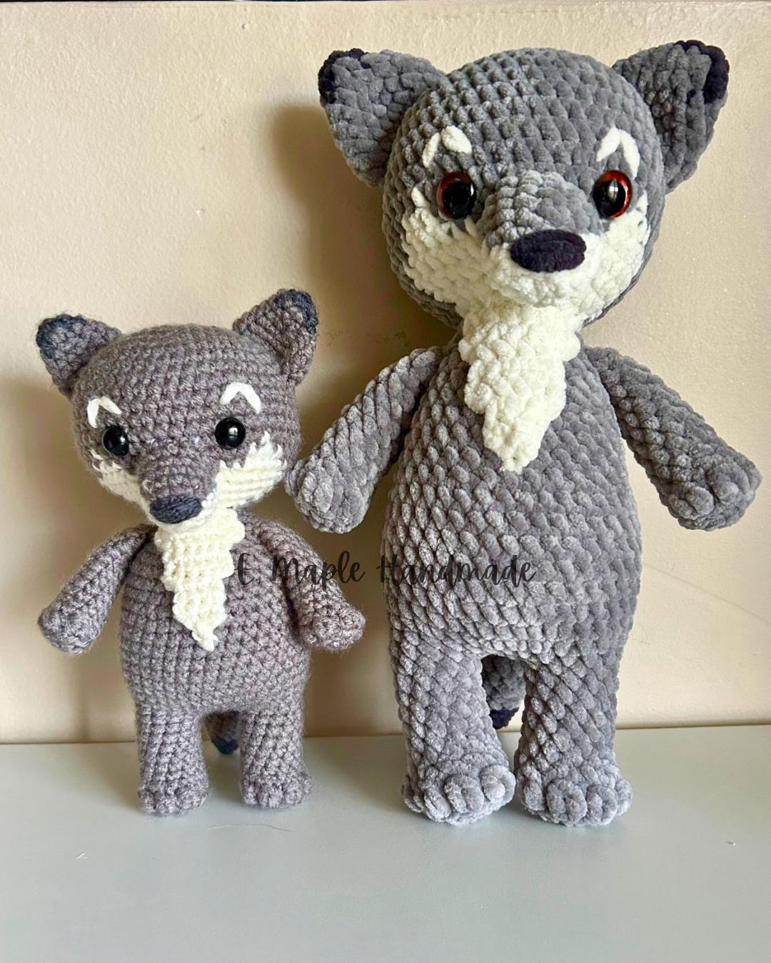 Crochet Wolf Pattern: Michigan Wolf / Amigurumi / Grey Wolf / Gray Wolf ...