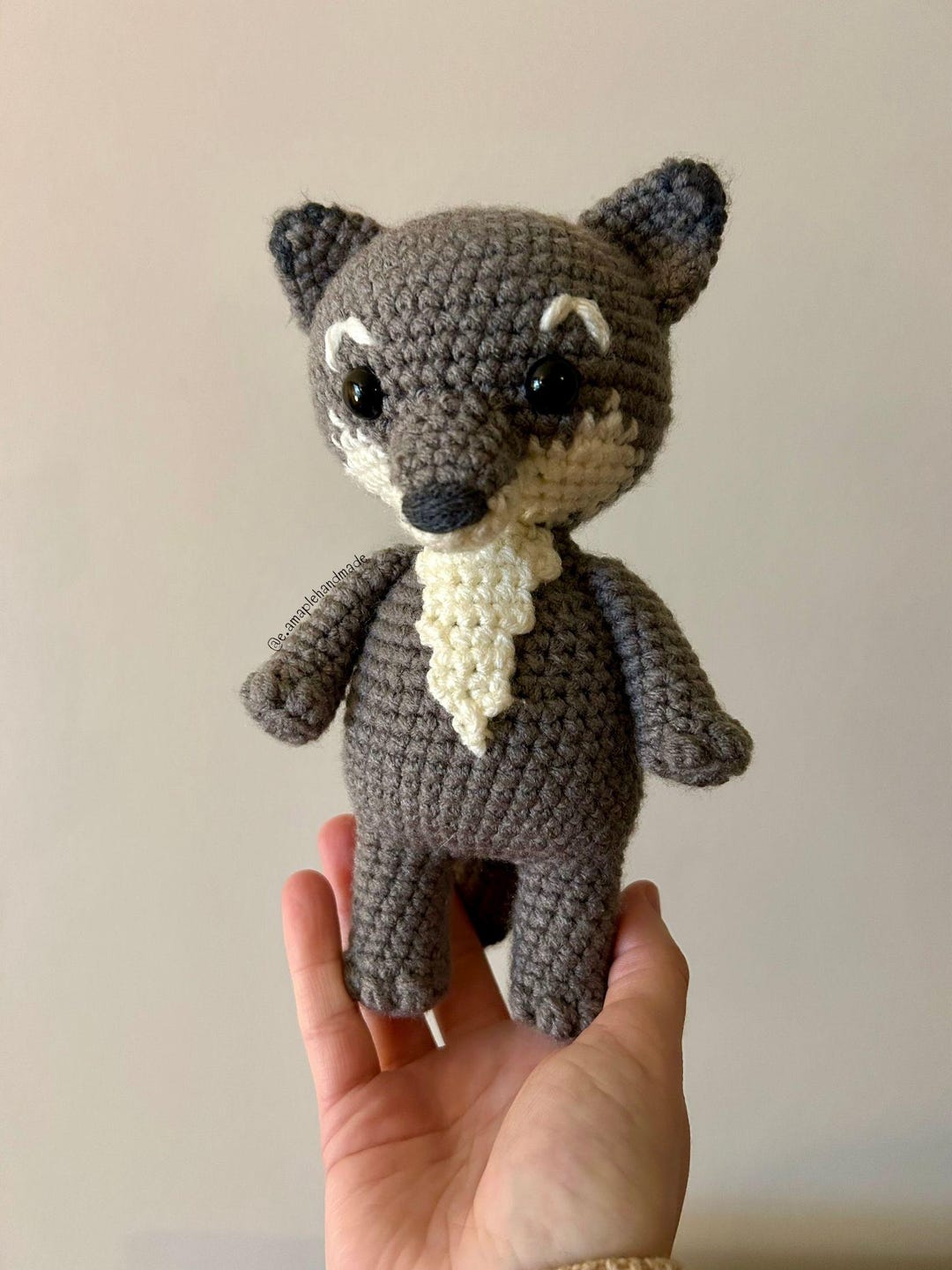 Gray Wolf Crochet Pattern, Amigurumi Woodland Plush, Digital Download ...