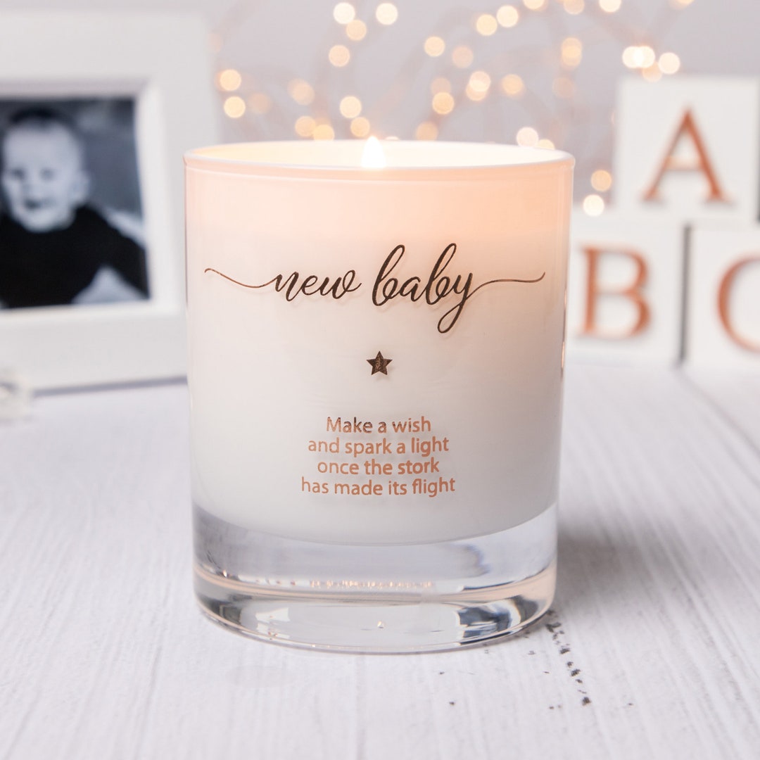 New Baby Candle, New Baby Gifts, Baby Shower Gift, Baby Girl Gift, Mum ...