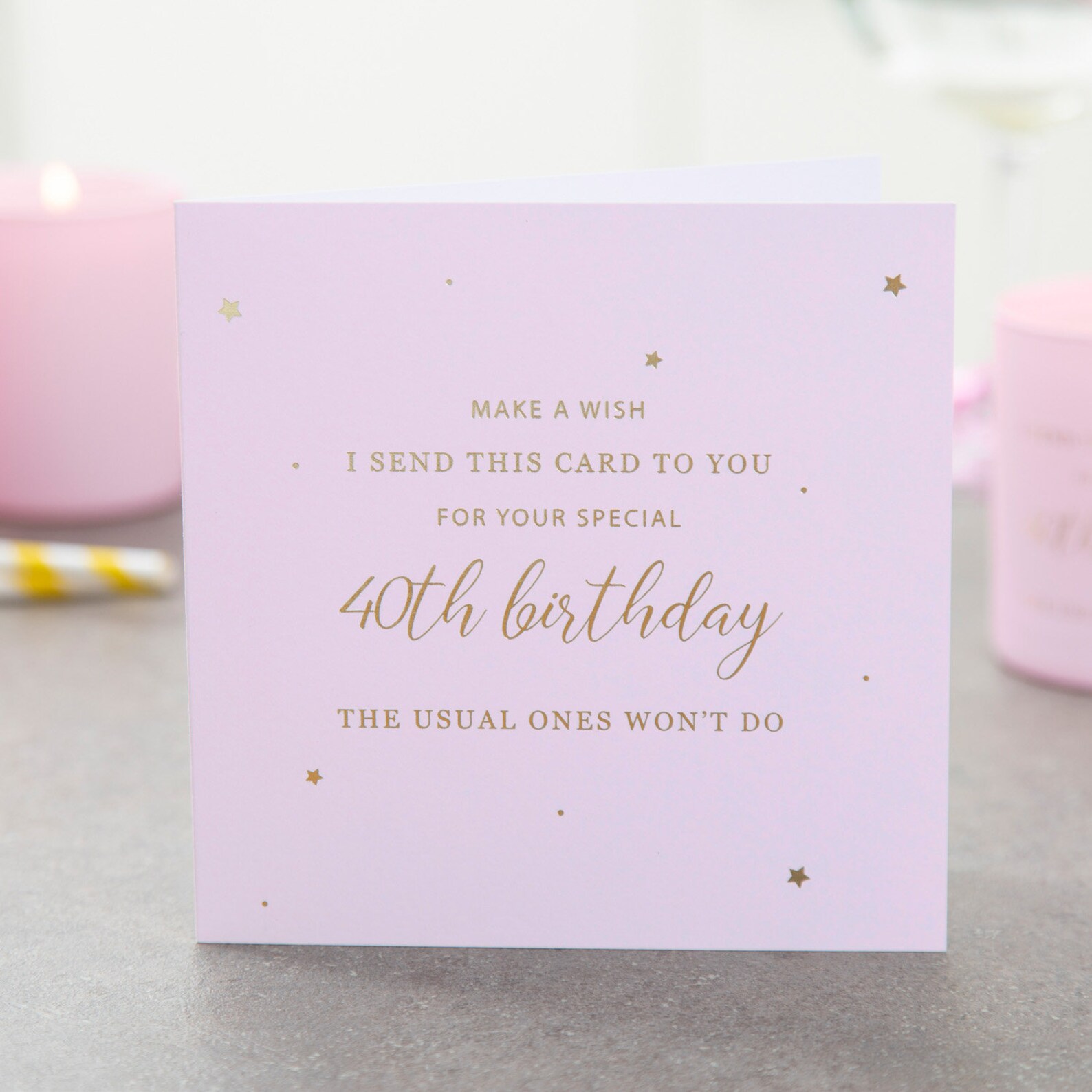 40th Birthday Candle, Birthday Gift Idea, Candle, Scented Candles ...