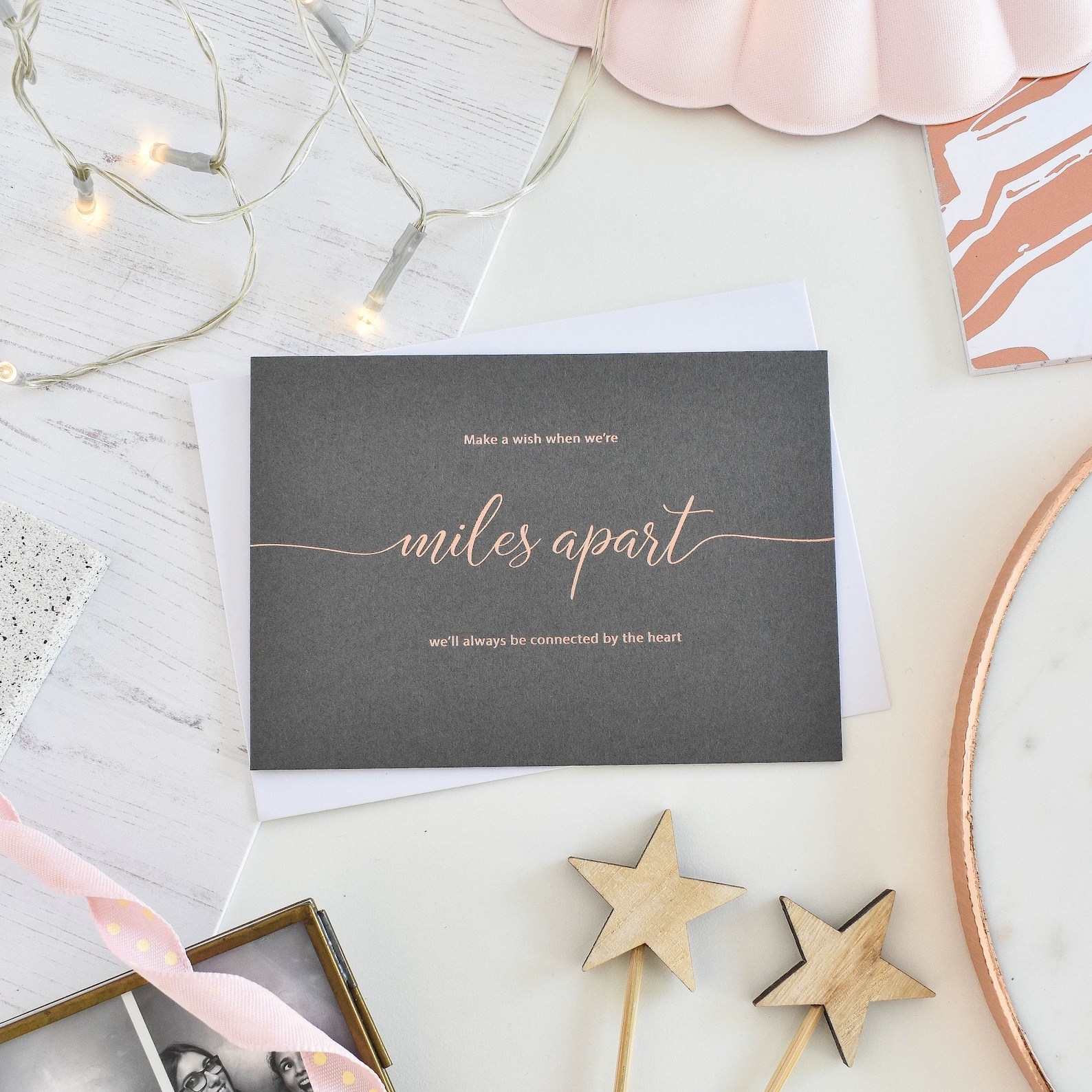 Long Distance Card Across the Miles Miles Apart I Miss You - Etsy UK