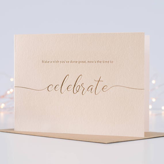 Pretty Congratulation Card Well Done Card New Job Card | Etsy