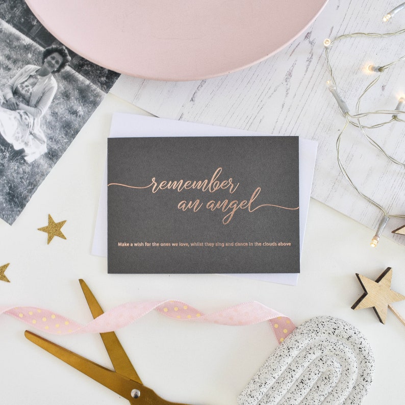 Sympathy Card, Remember an Angel, Thinking of You, Condolence Card ...