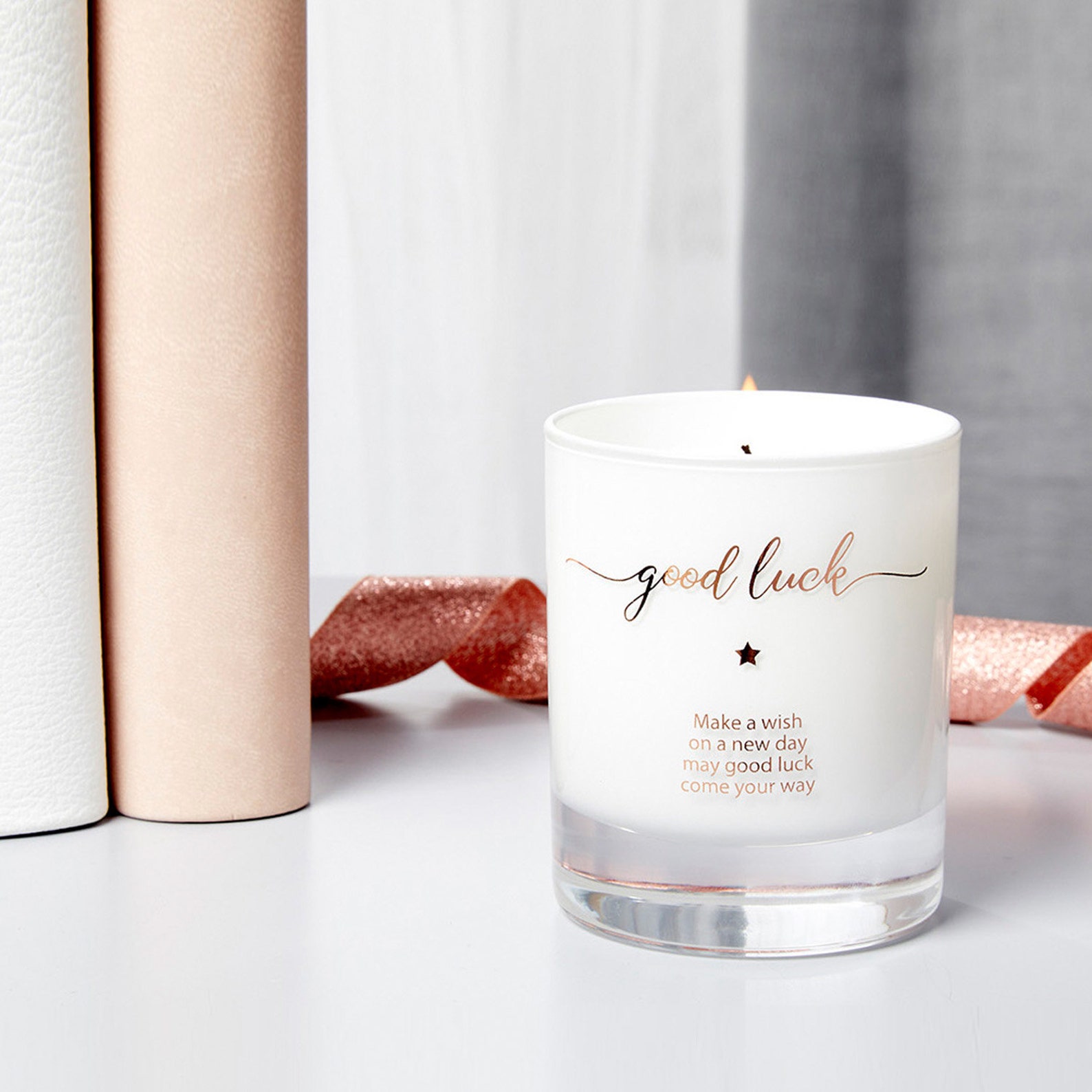 Good Luck Candle, Good Luck Gift Idea, Good Luck Exams, Best Wishes ...