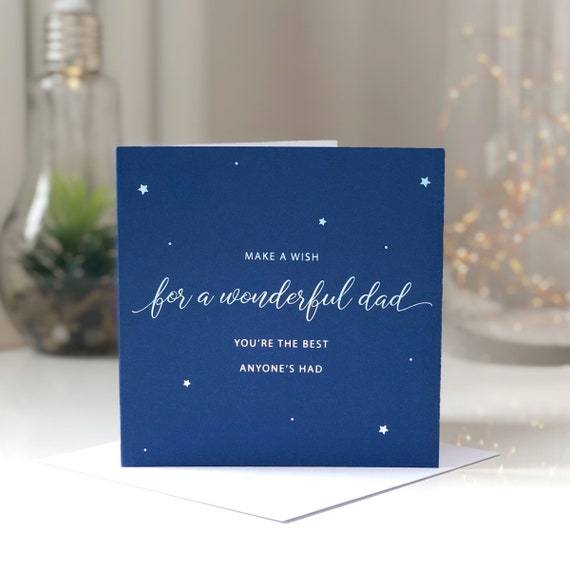 Wonderful Dad Fathers Day Birthday Card Birthday Card for | Etsy