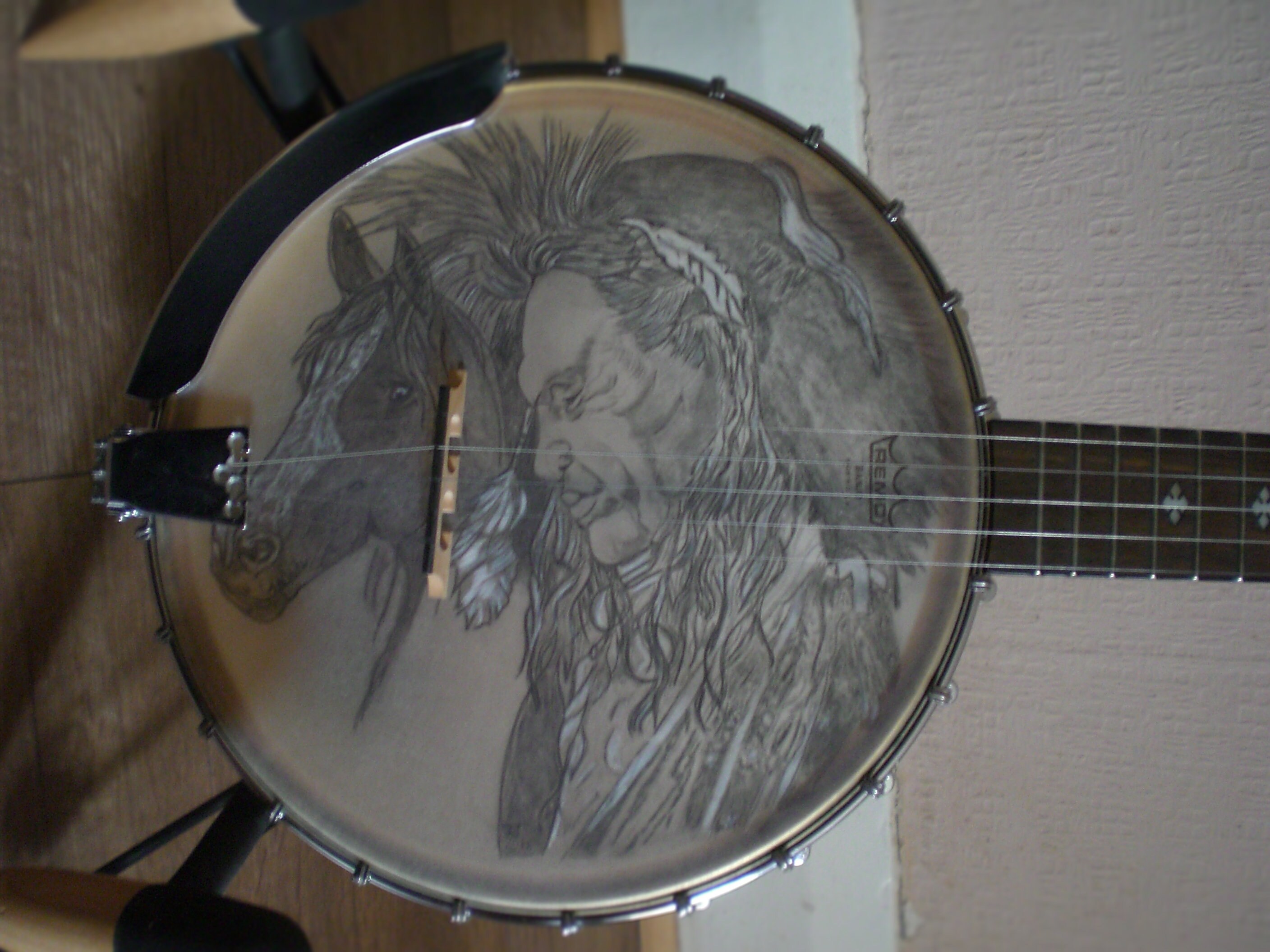 Indian Chief | Banjo Head Design - Etsy Canada