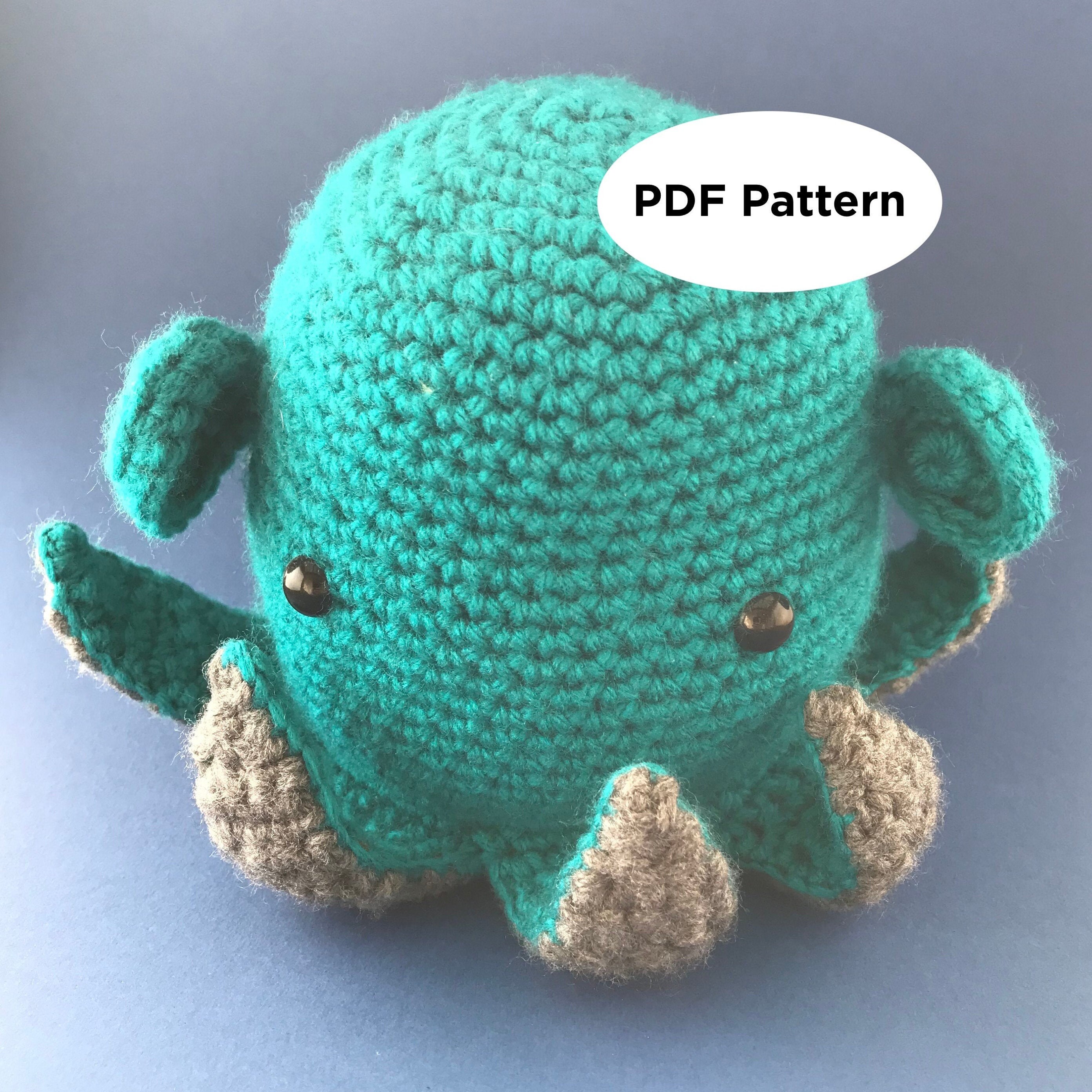 PATTERN Dumbo the Octopus Amigurumi Plush Crochet Pattern in | Etsy