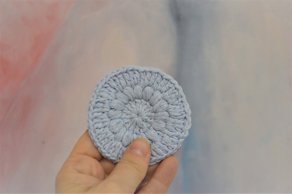 Set of 3 Crochet Face Scrubbies | Crochet Make up Remover Pads Set of 3 ...