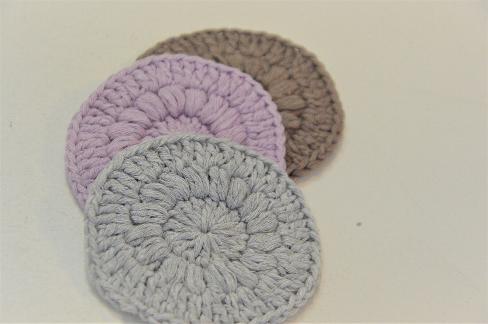 Set of 3 Crochet Face Scrubbies | Crochet Make up Remover Pads Set of 3 ...