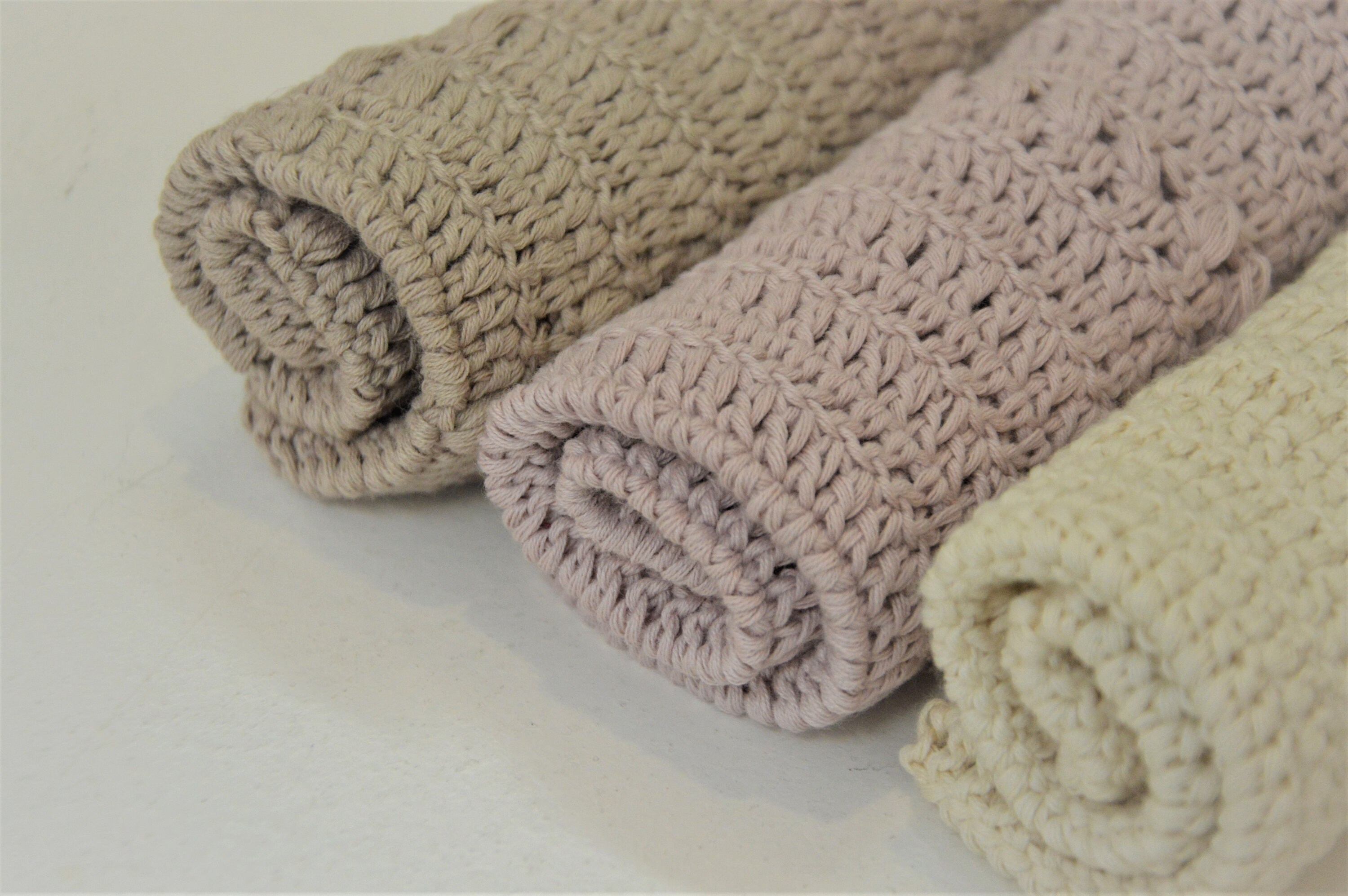 Cotton Crochet Towel Crochet Dishcloth textured Crochet Hand and Face ...