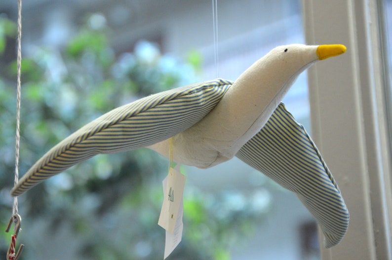 Flying Seagull Hanging Mobile Toy, Baby's Room Decor - Etsy