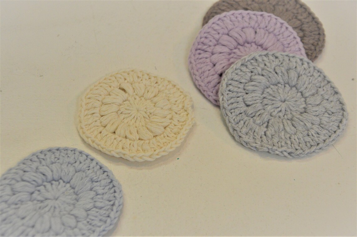 Set of 3 Crochet Face Scrubbies | Crochet Make up Remover Pads Set of 3 ...