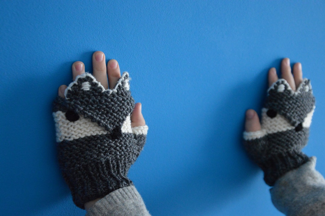 Fox Fingerless Gloves, Mittens for Toddlers, Animal Mittens Kids ...