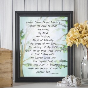 Lakota Prayer, Native American Decor, Native American Prayer, Lakota ...