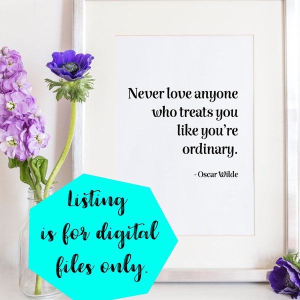 Never Be Ordinary Poster - Etsy