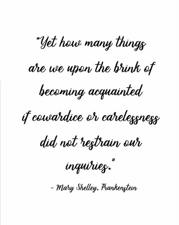 Frankenstein By Mary Shelley Quotes