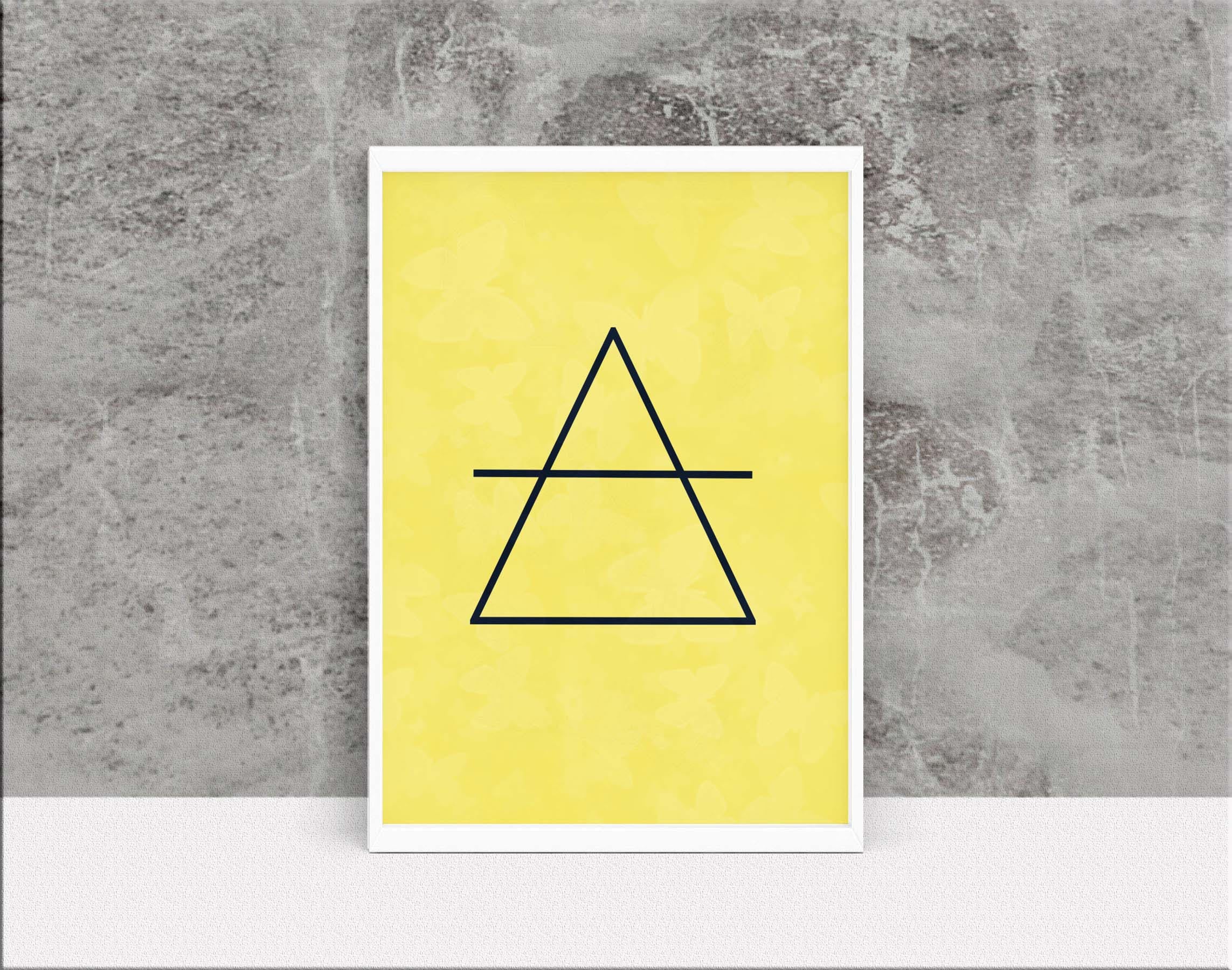 Air Element Print, Elemental Magic, Air Sign Zodiac, Air Alchemy Symbol ...