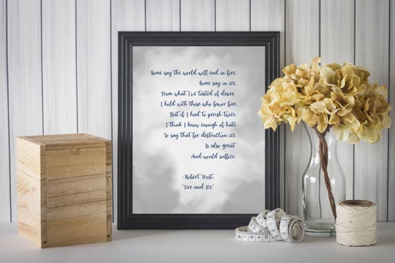 Robert Frost Quotes Fire And Ice