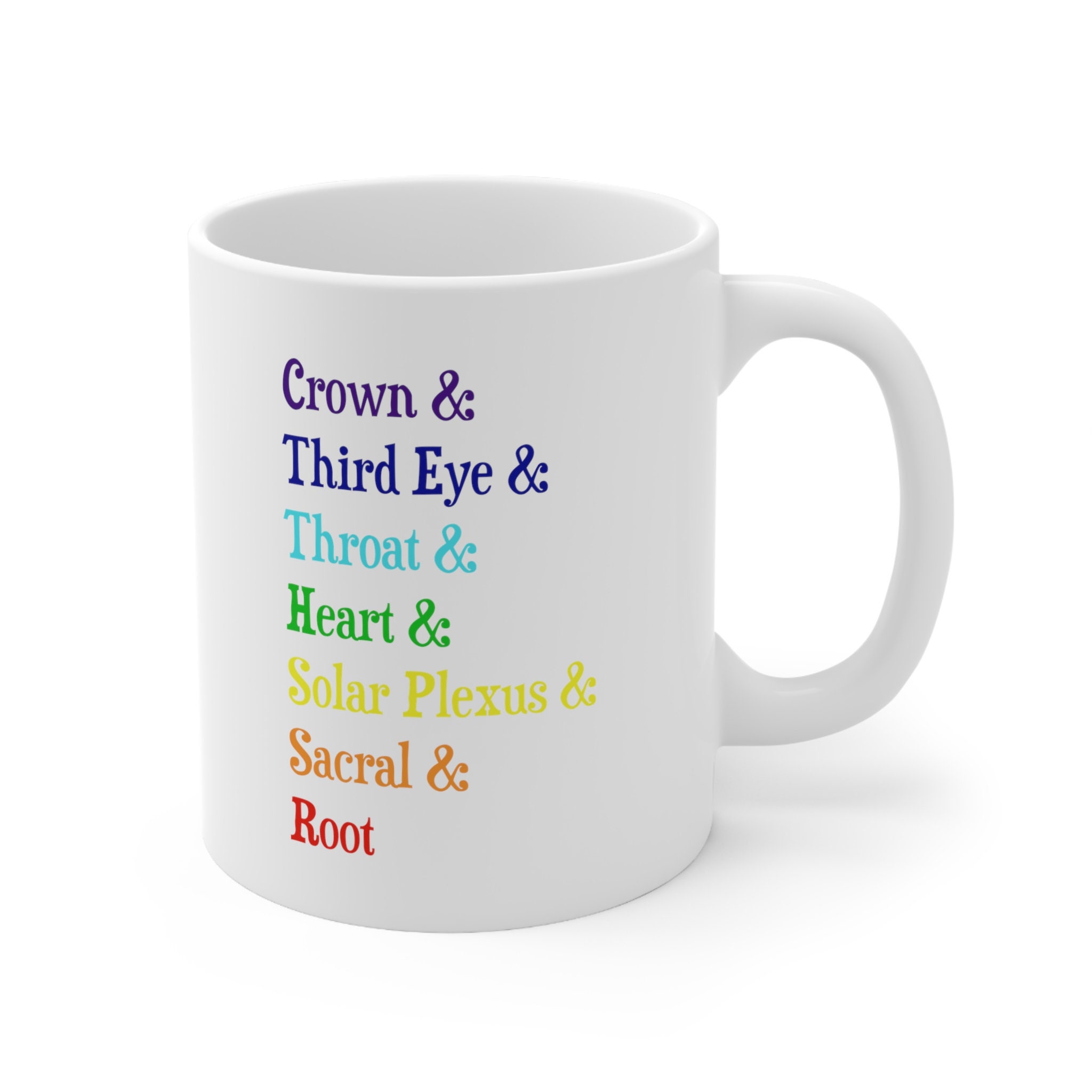 Seven Chakras Coffee Tea Mug, Metaphysical, Holistic Healing, Energy ...