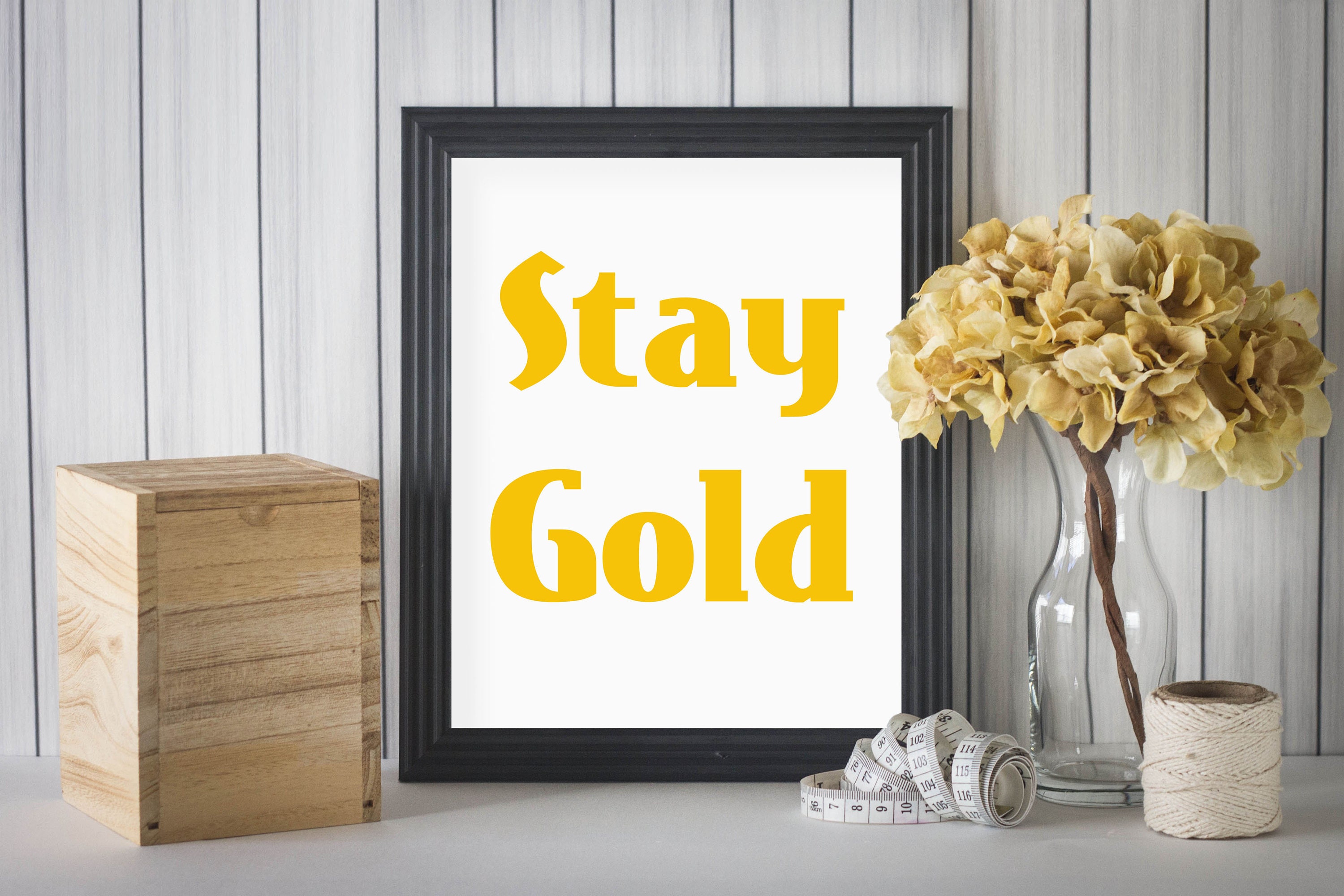 Stay Gold Print, the Outsiders, Book Quote Print, Literature Quote ...