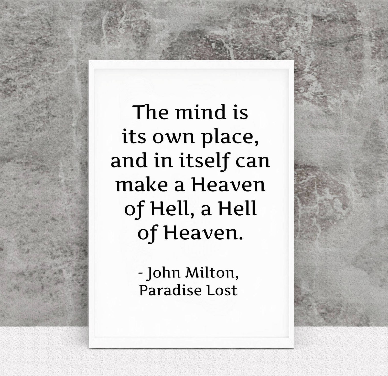 John Milton Quotes, Paradise Lost Quotes, Heaven of Hell, Hell of ...