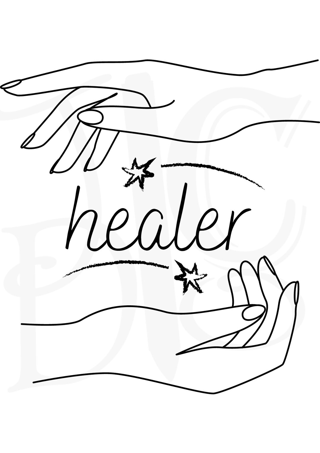 Healer PNG SVG Files, Reiki Master Digital File, Holistic Healing ...