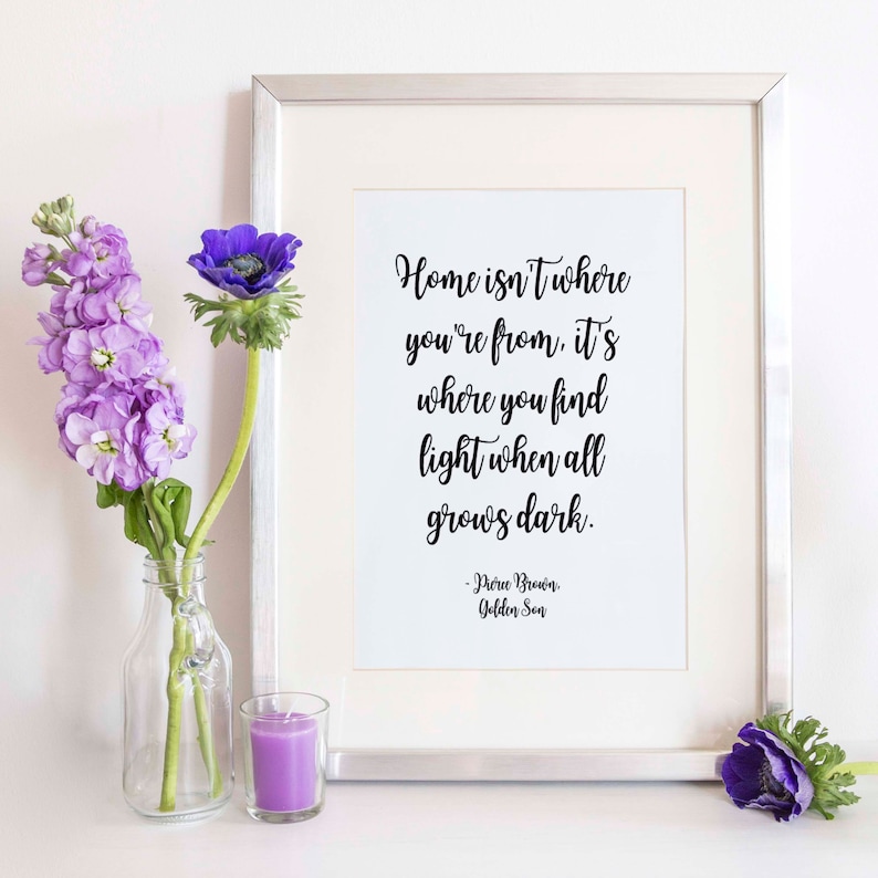 Home Quote Print Home Quotes Home Prints Home is Where You - Etsy