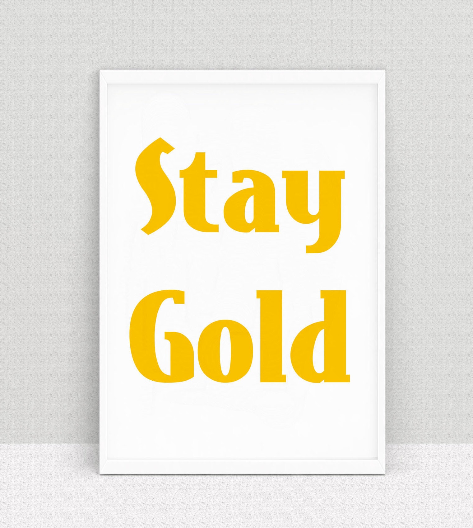 Stay Gold Print, the Outsiders, Book Quote Print, Literature Quote ...