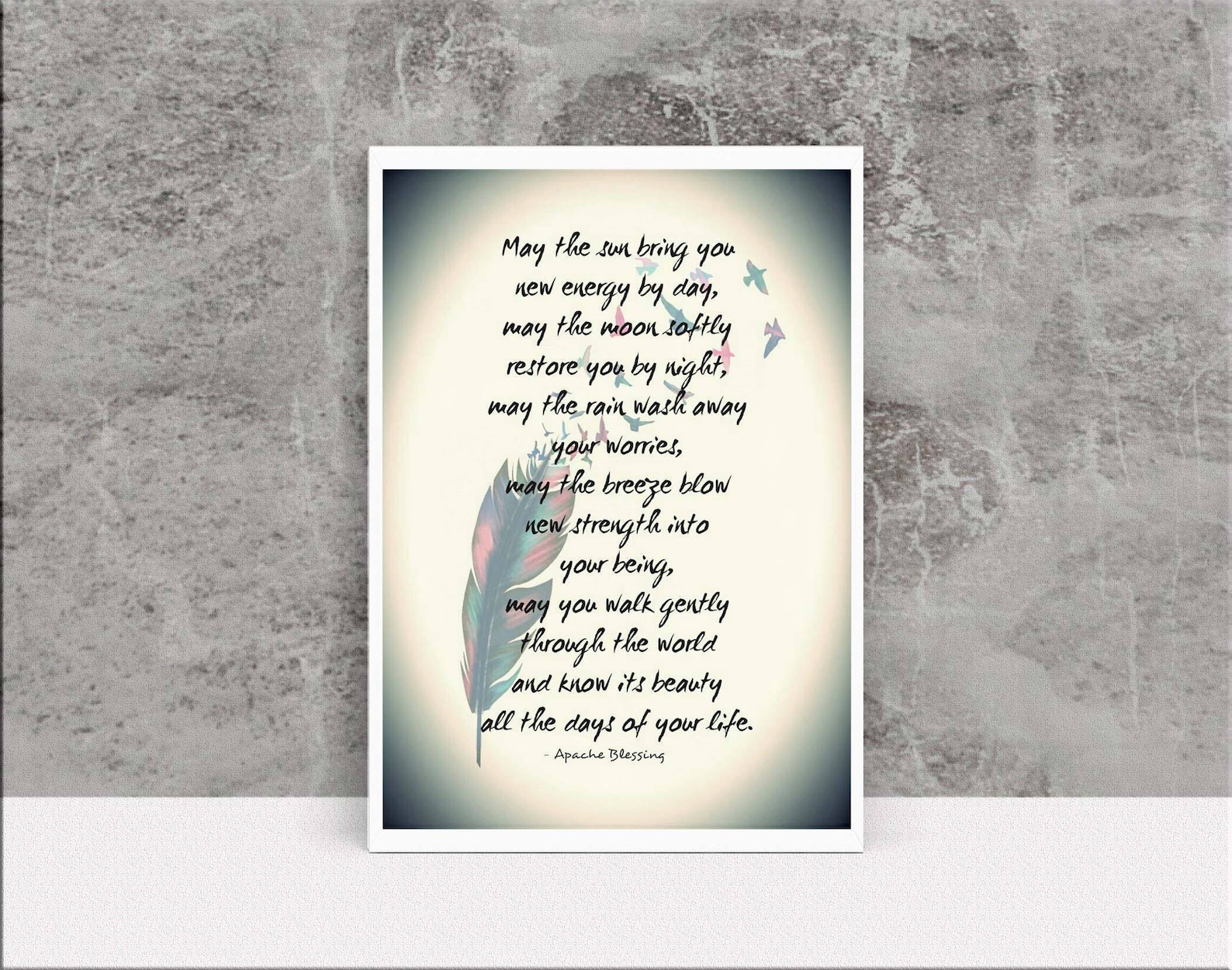 Apache Blessing, Native American Decor, First Peoples Blessing, Native ...