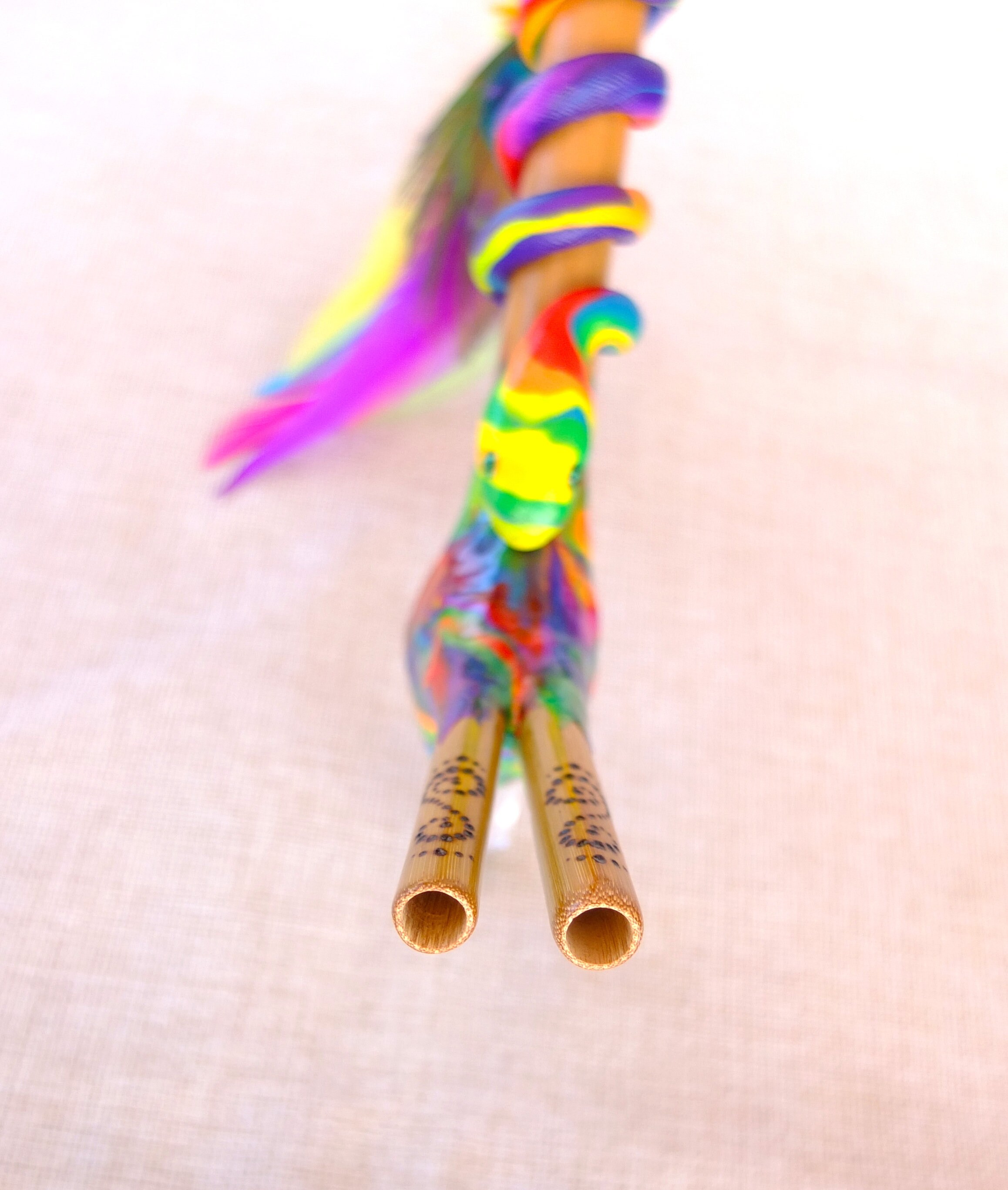 Beautiful DOUBLE Barrel Tepi Pipe for Rapé ceremonial | Etsy